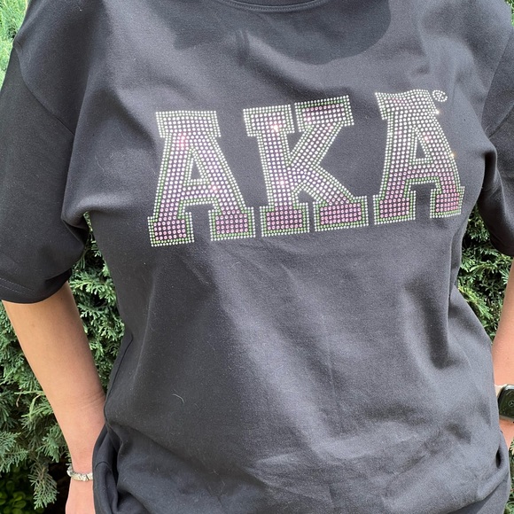 Alpha Kappa Alpha | Tops | Alpha Kappa Alpha Aka Rhinestone Bling Block ...